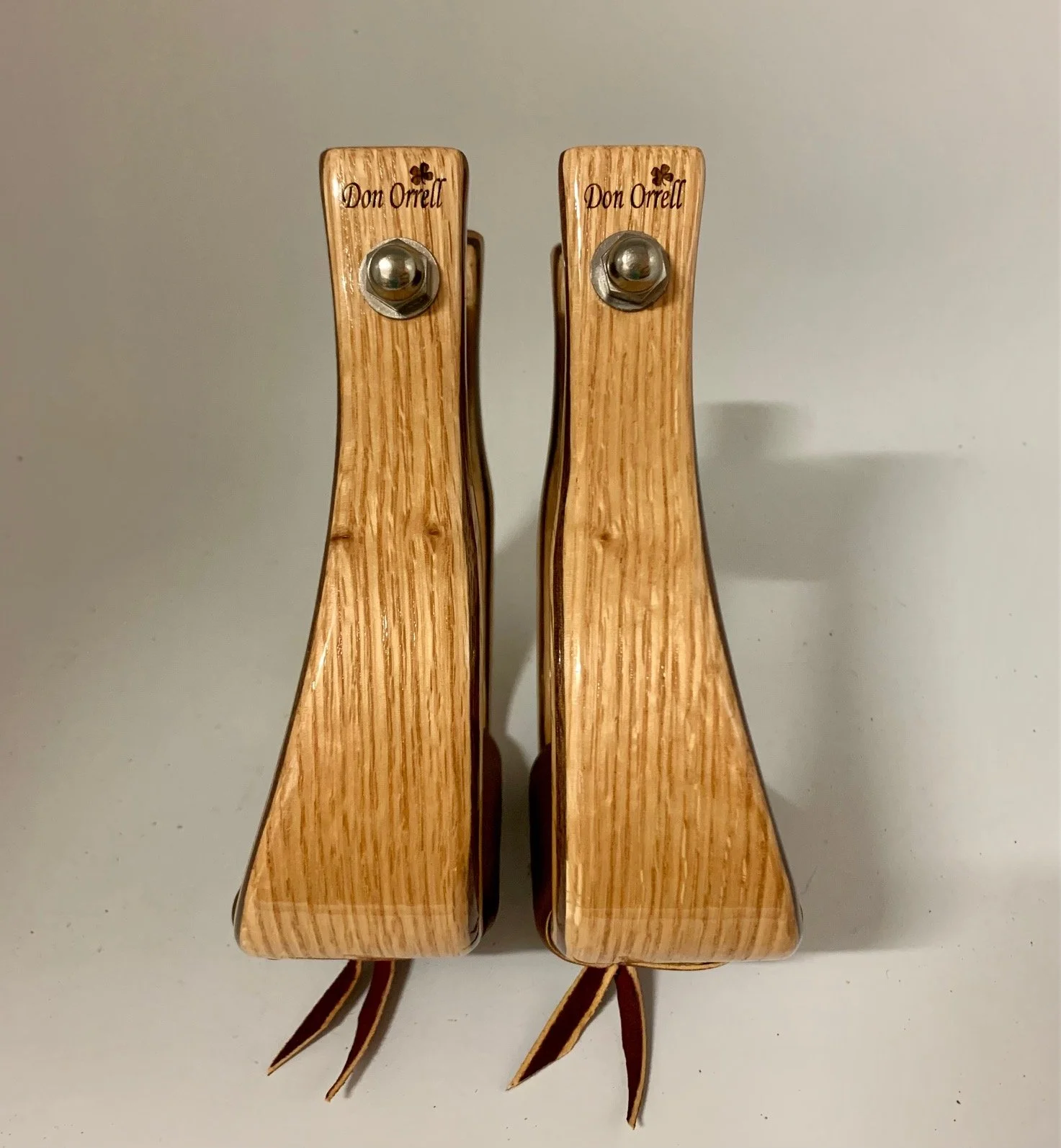 Don Orrell - 2.5" Angled Offsets - White Oak — Ian Saunders Custom Saddles