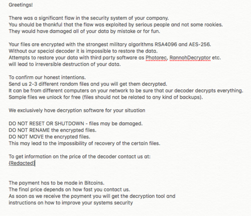 Bitpaymer Ransomware Bitpaymer Ransomware
