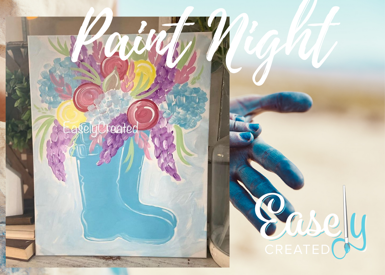 Flower Paint Night Designs — Easely Created