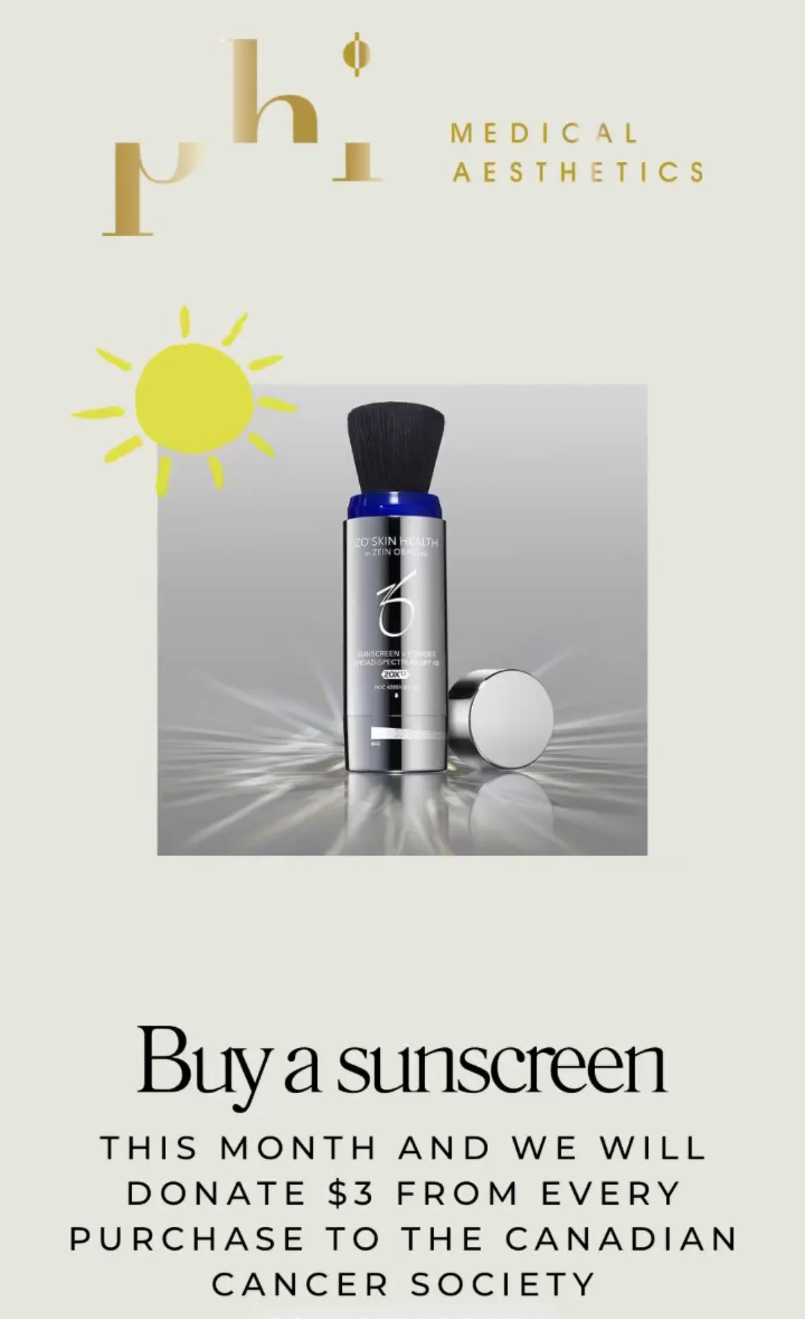 Wear Your SPF and Do Some Good — PHI Medical Aesthetics