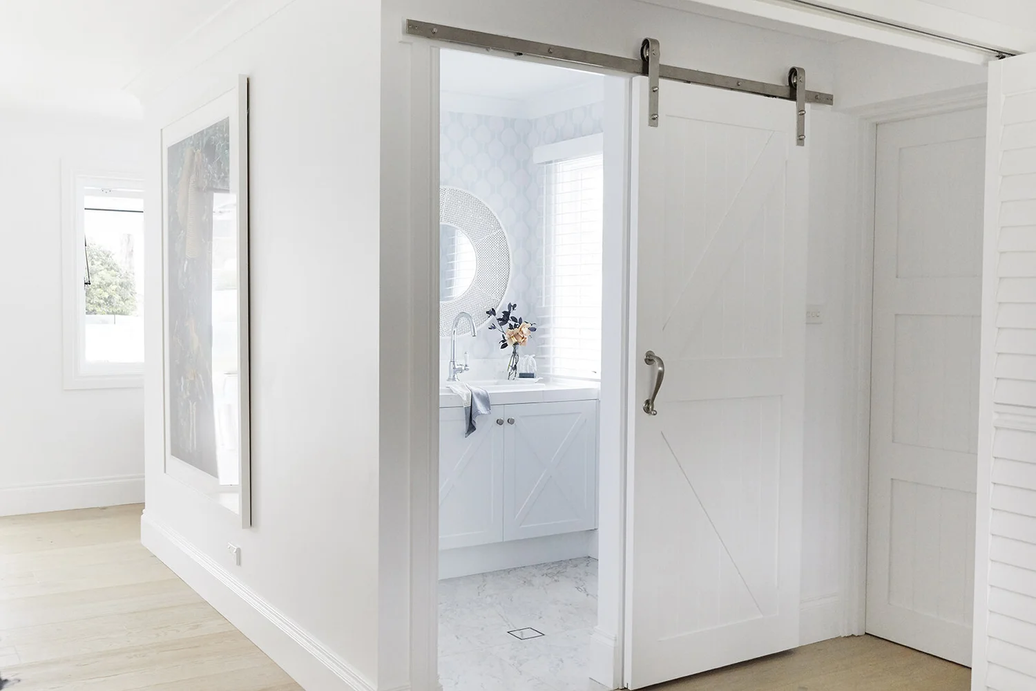 Laundry, powder room combo — THREE BIRDS RENOVATIONS