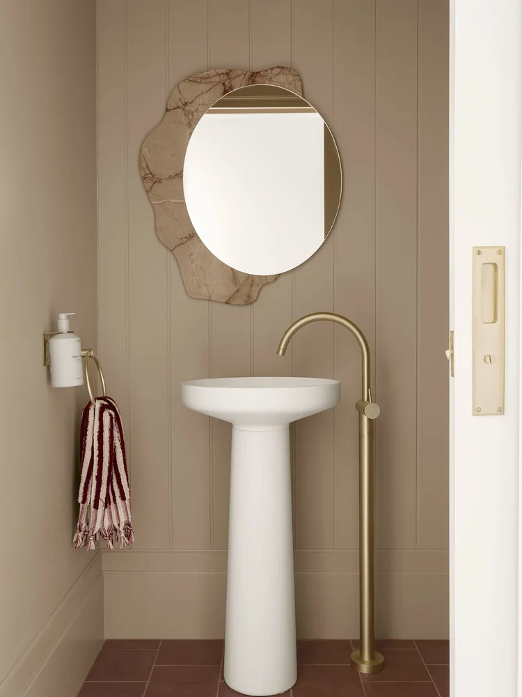 GET THE LOOK - ENTRY, HALLWAY + POWDER ROOM - HOUSE 17 — THREE BIRDS ...