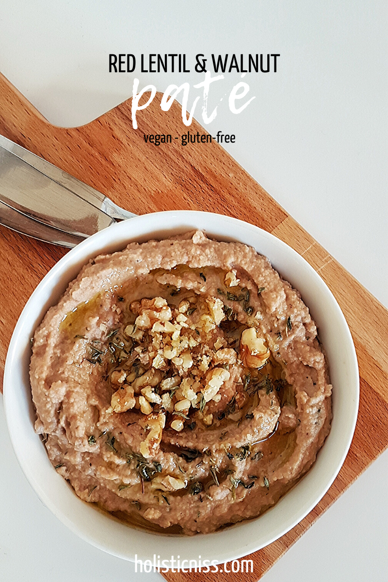 Vegan Gluten Free Red Lentil & Walnut Paté — HolisticNiss