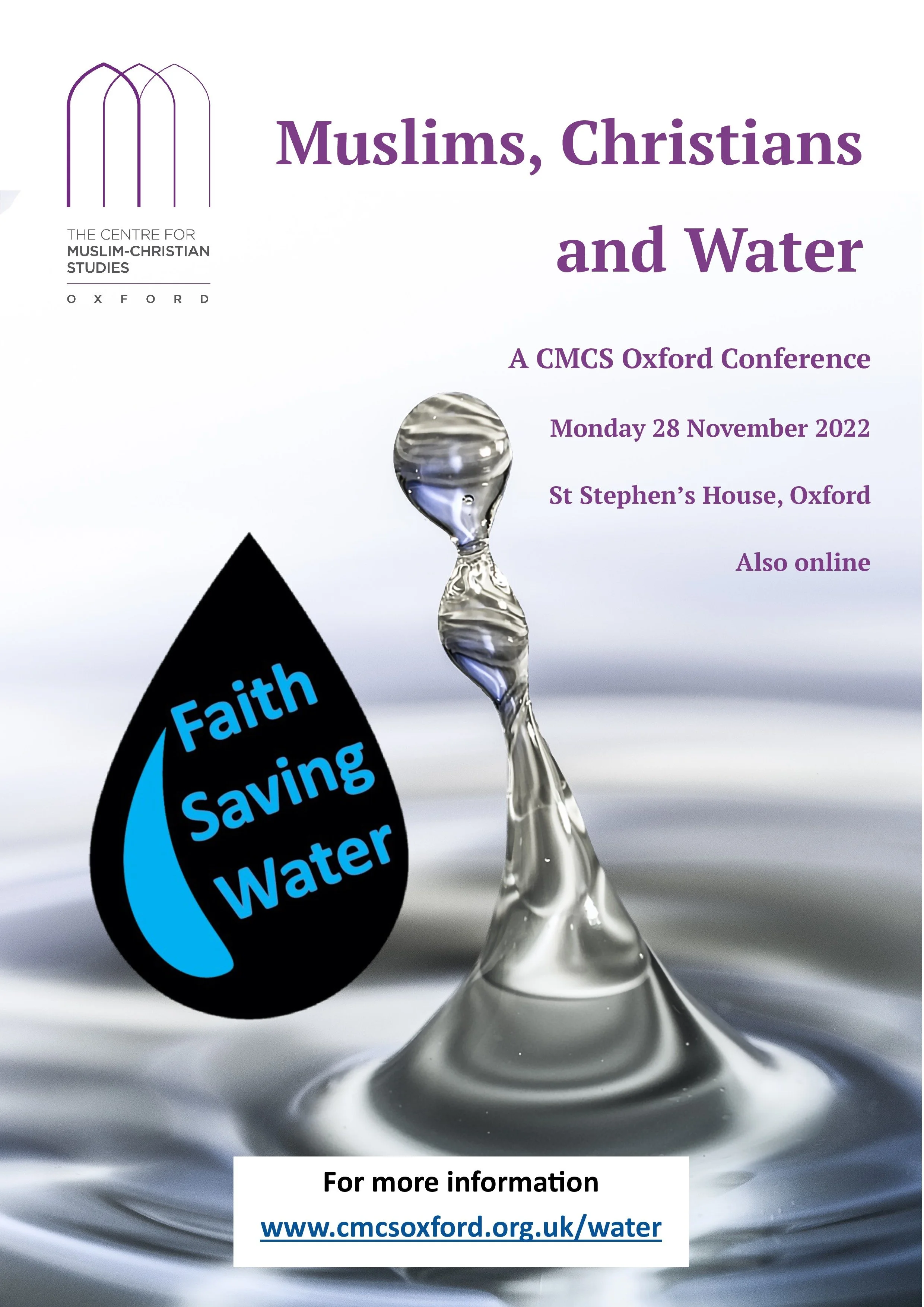 Water Conference 2022 — Centre for Muslim-Christian Studies