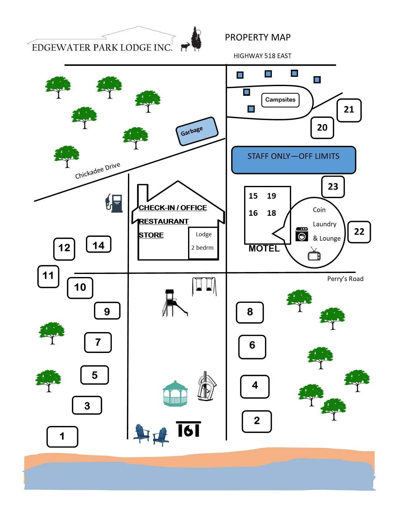 Property Map — Edgewater Park Lodge