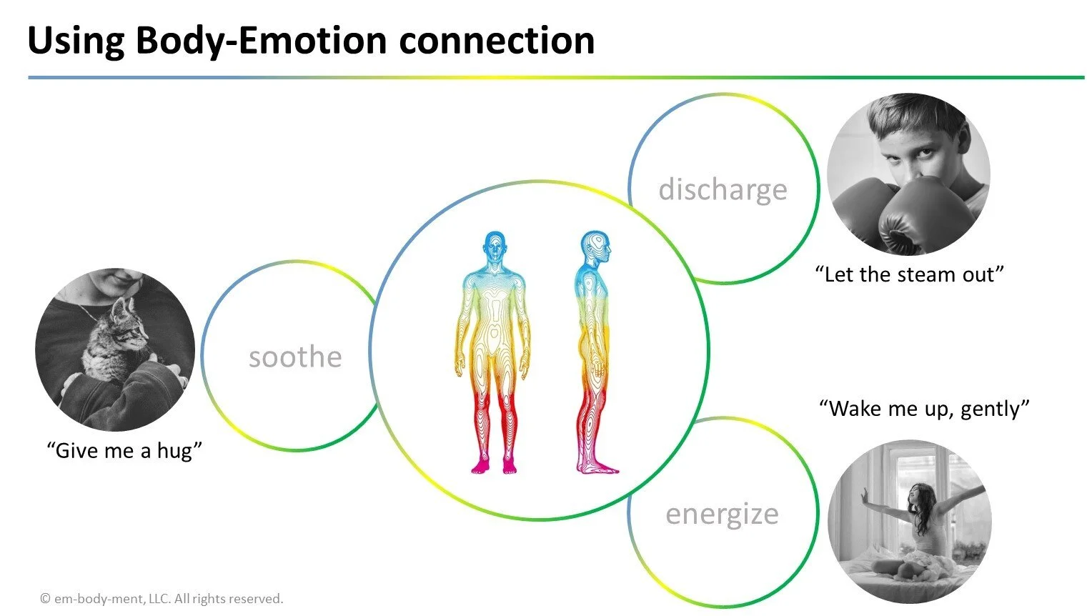 Emotions: Learn to Discharge-Soothe-Energize Workshop — em-body-ment
