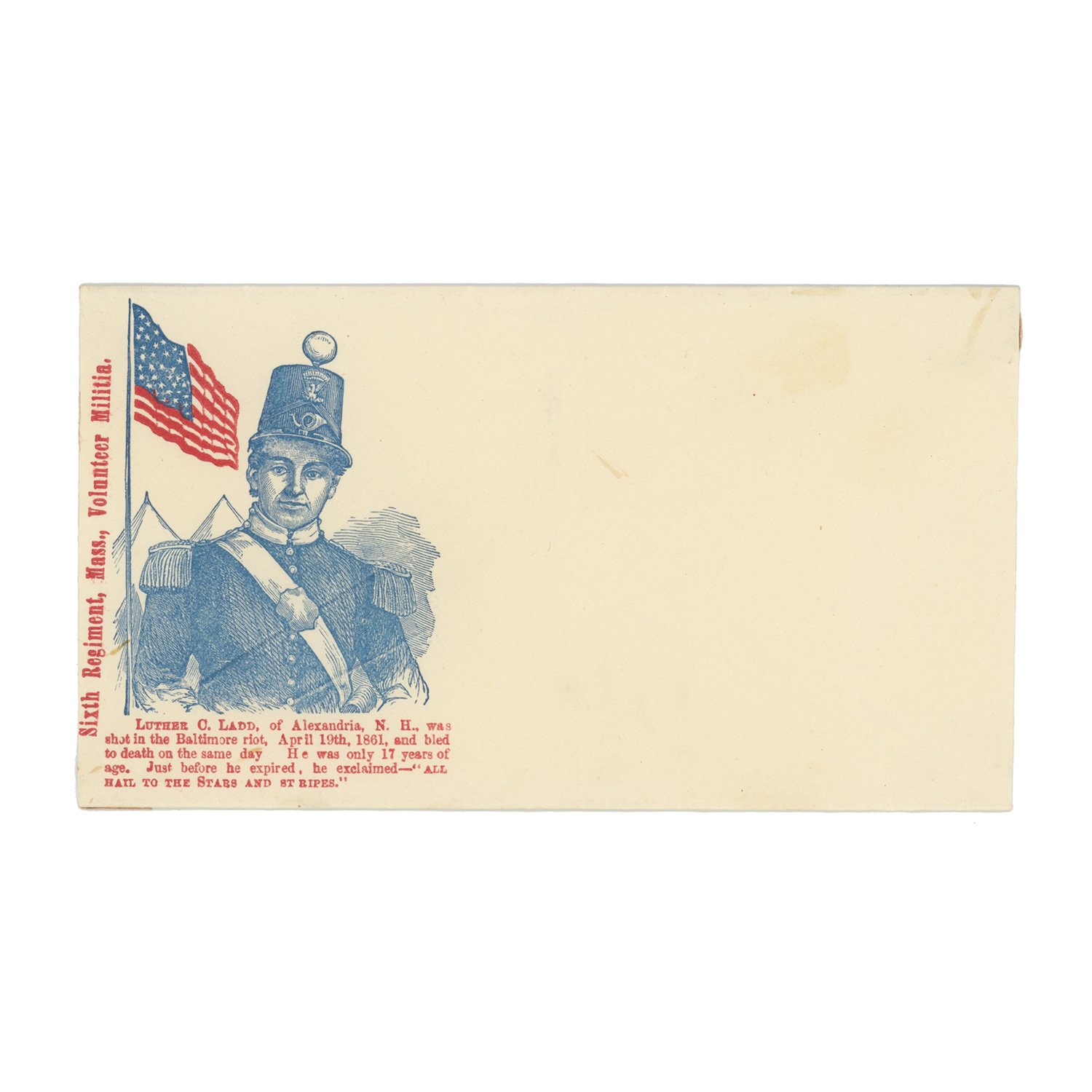 Original Patriotic Postal Covers from the Civil War — Iron Horse ...