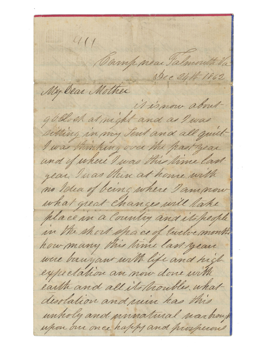 Original Letters and Documents from Civil War Soldiers — Iron Horse ...