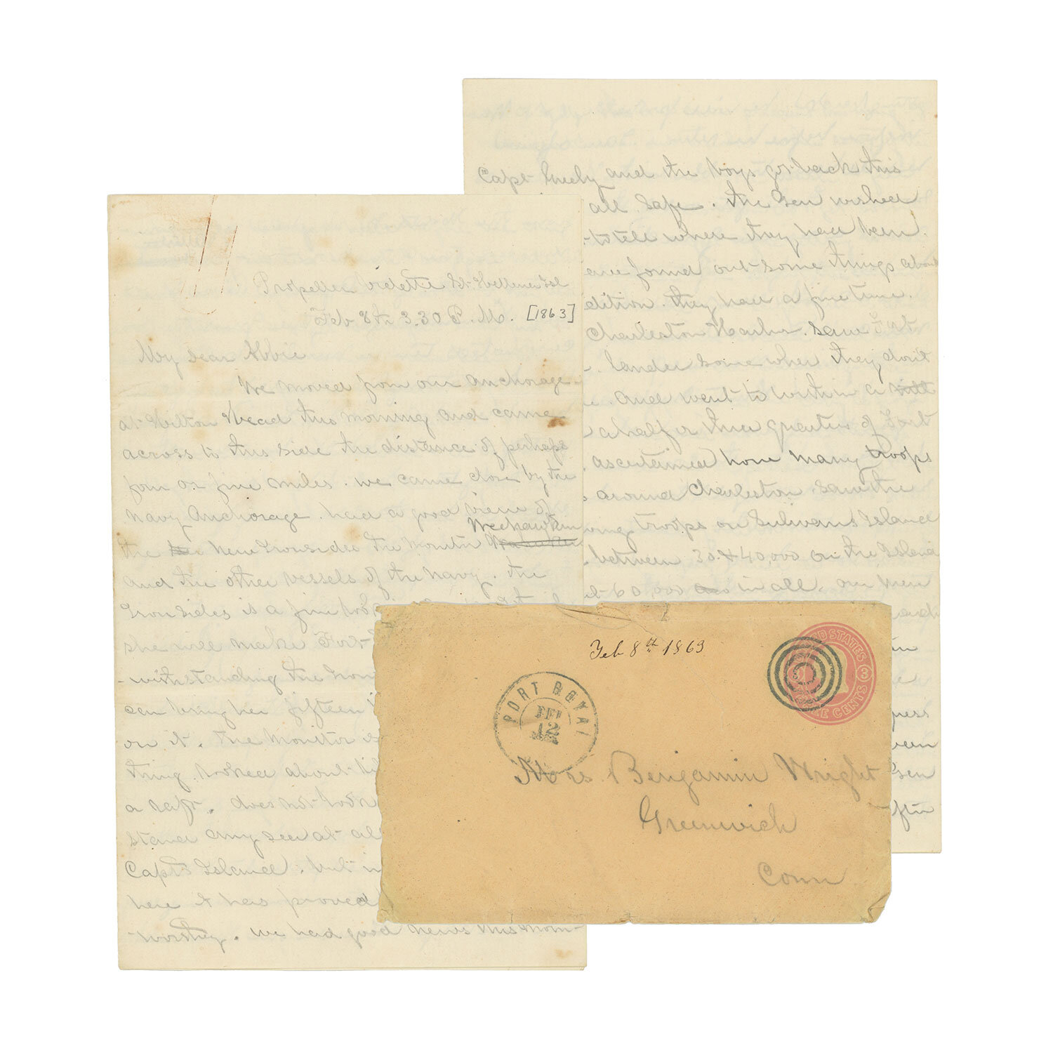 Original Letters and Documents from Civil War Soldiers — Iron Horse ...