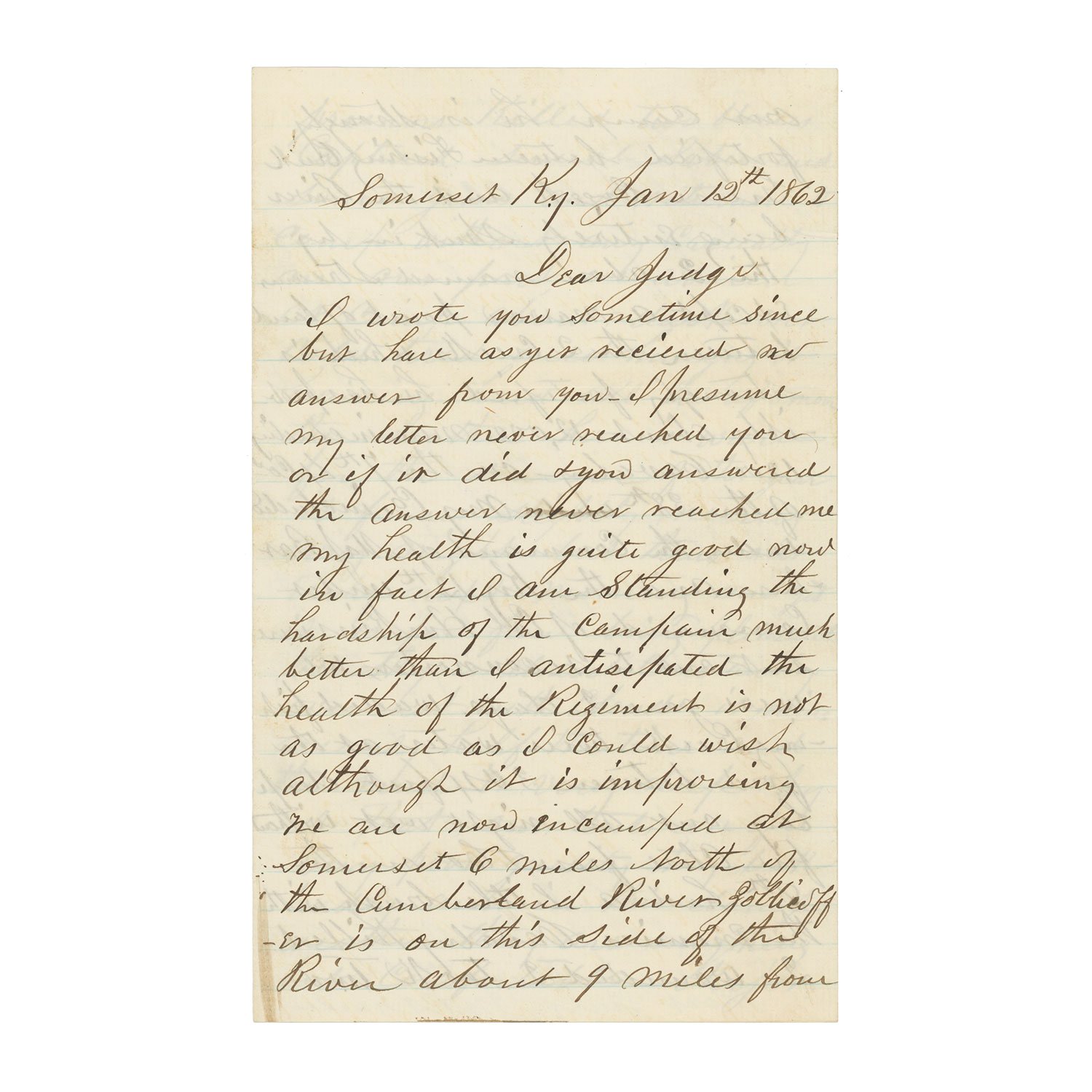 Original Letters and Documents from Civil War Soldiers — Iron Horse ...