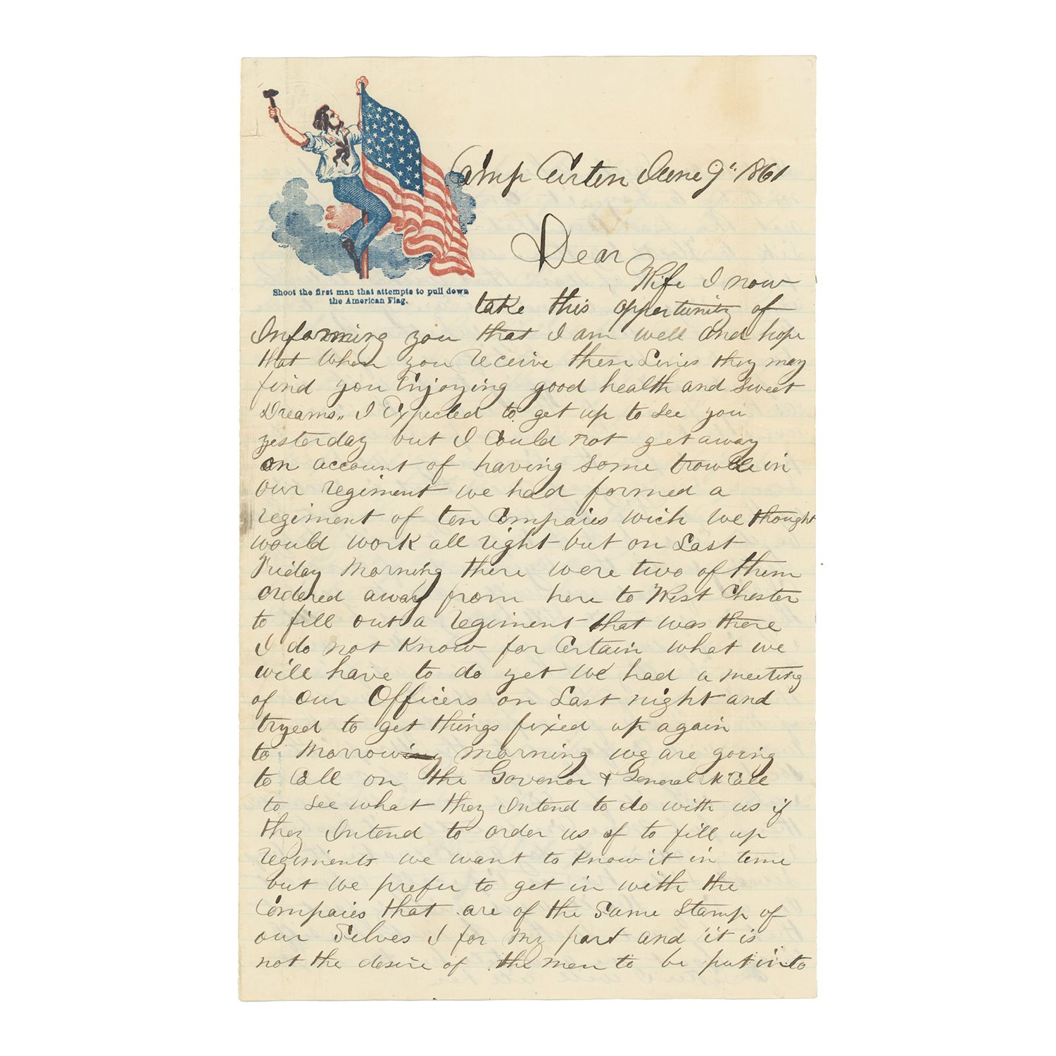 Original Letters and Documents from Civil War Soldiers — Iron Horse ...