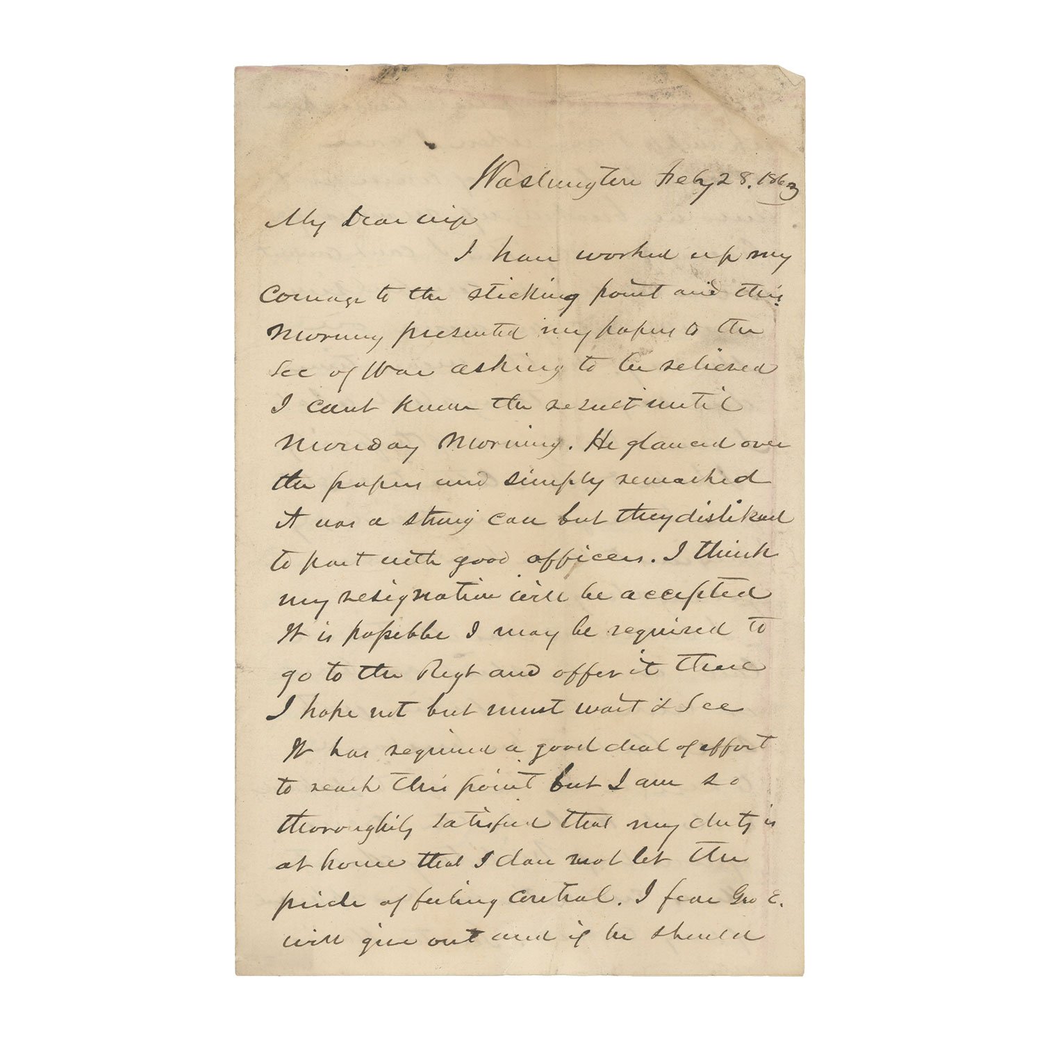 Original Letters and Documents from Civil War Soldiers — Iron Horse ...
