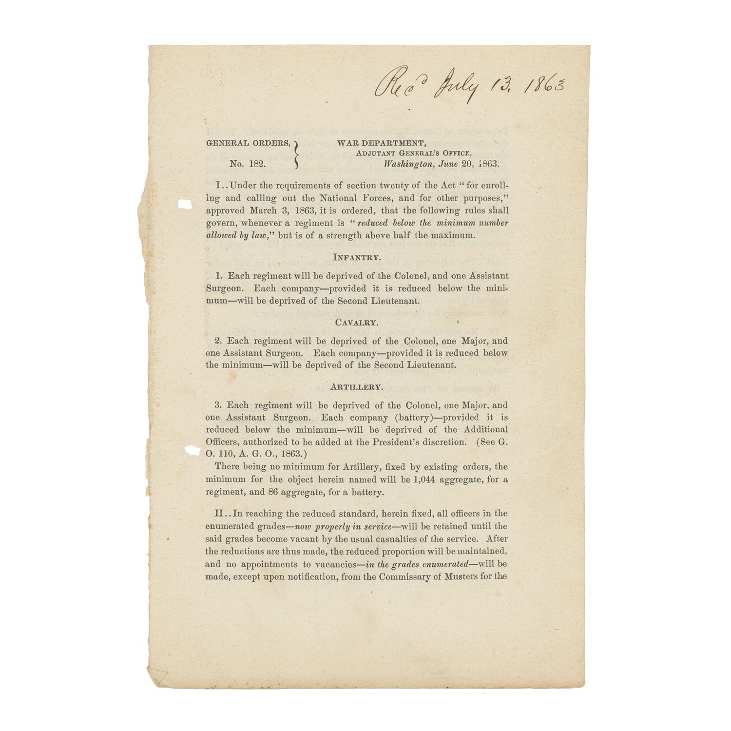 Original Letters and Documents from Civil War Soldiers — Iron Horse ...