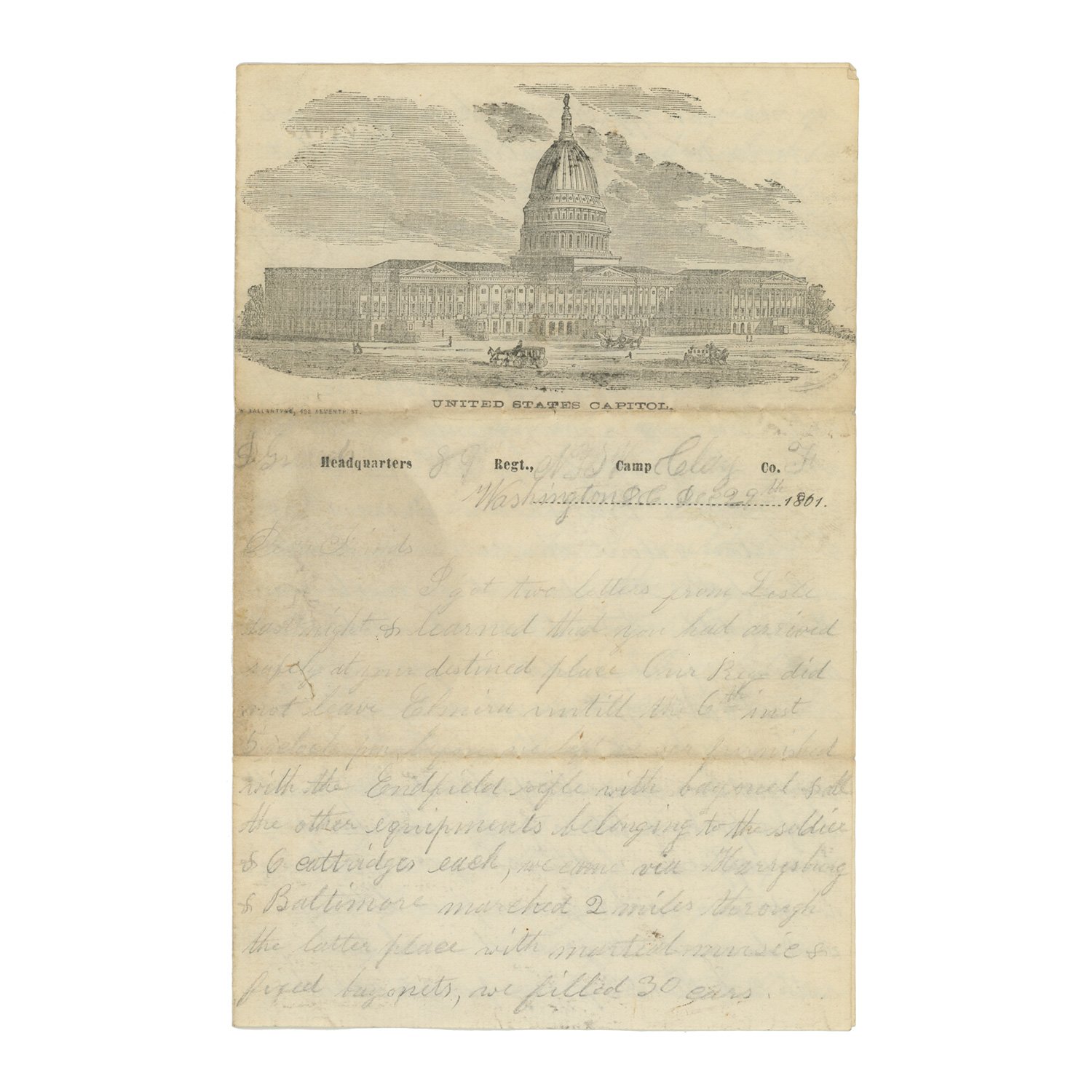 Original Letters and Documents from Civil War Soldiers — Iron Horse ...