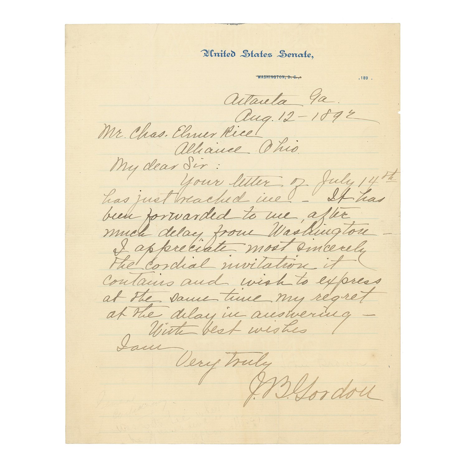 Original Letters and Documents from Civil War Soldiers — Iron Horse ...