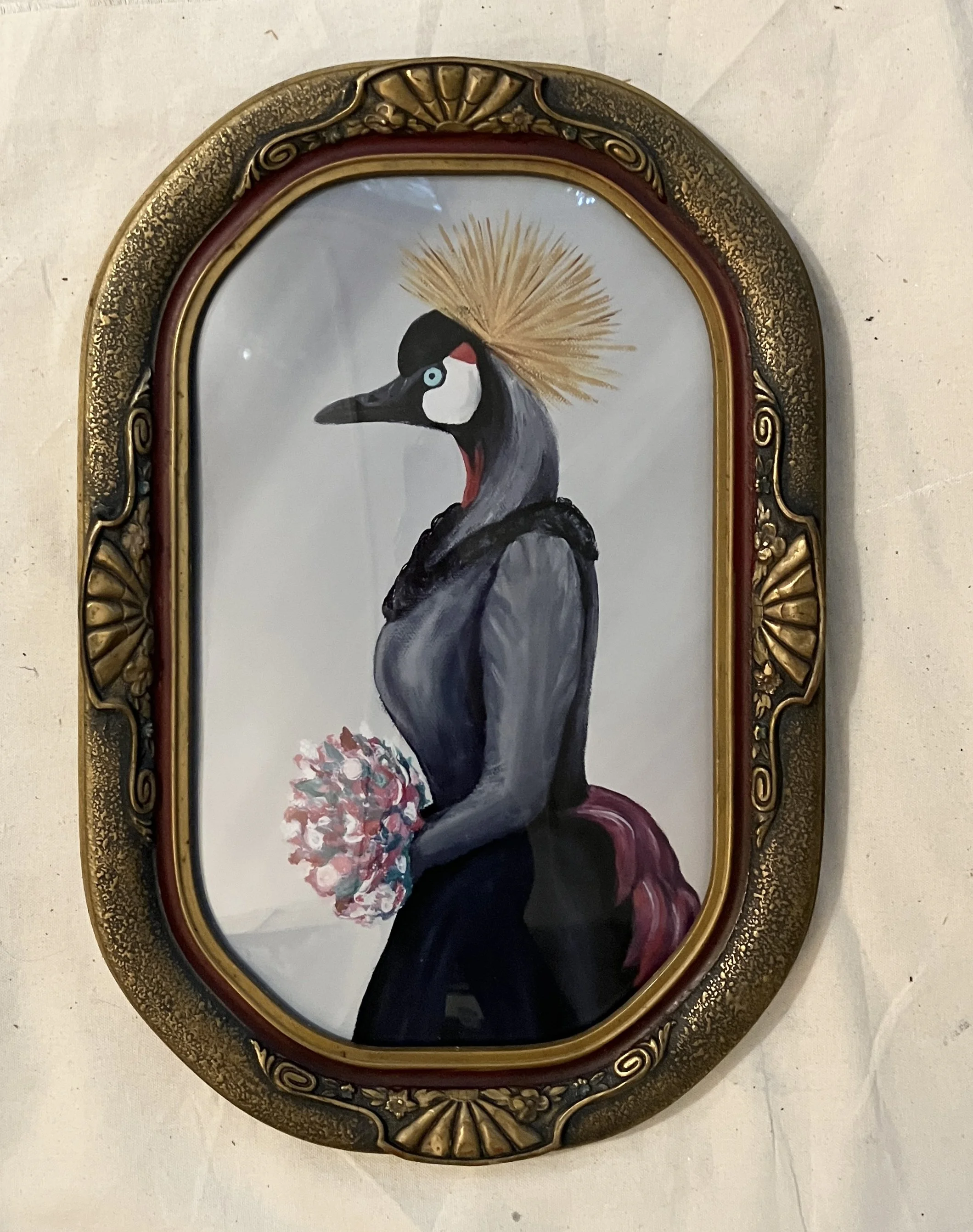 Aunt Isophene: Grey Crowned Crane Print — Deerhawk