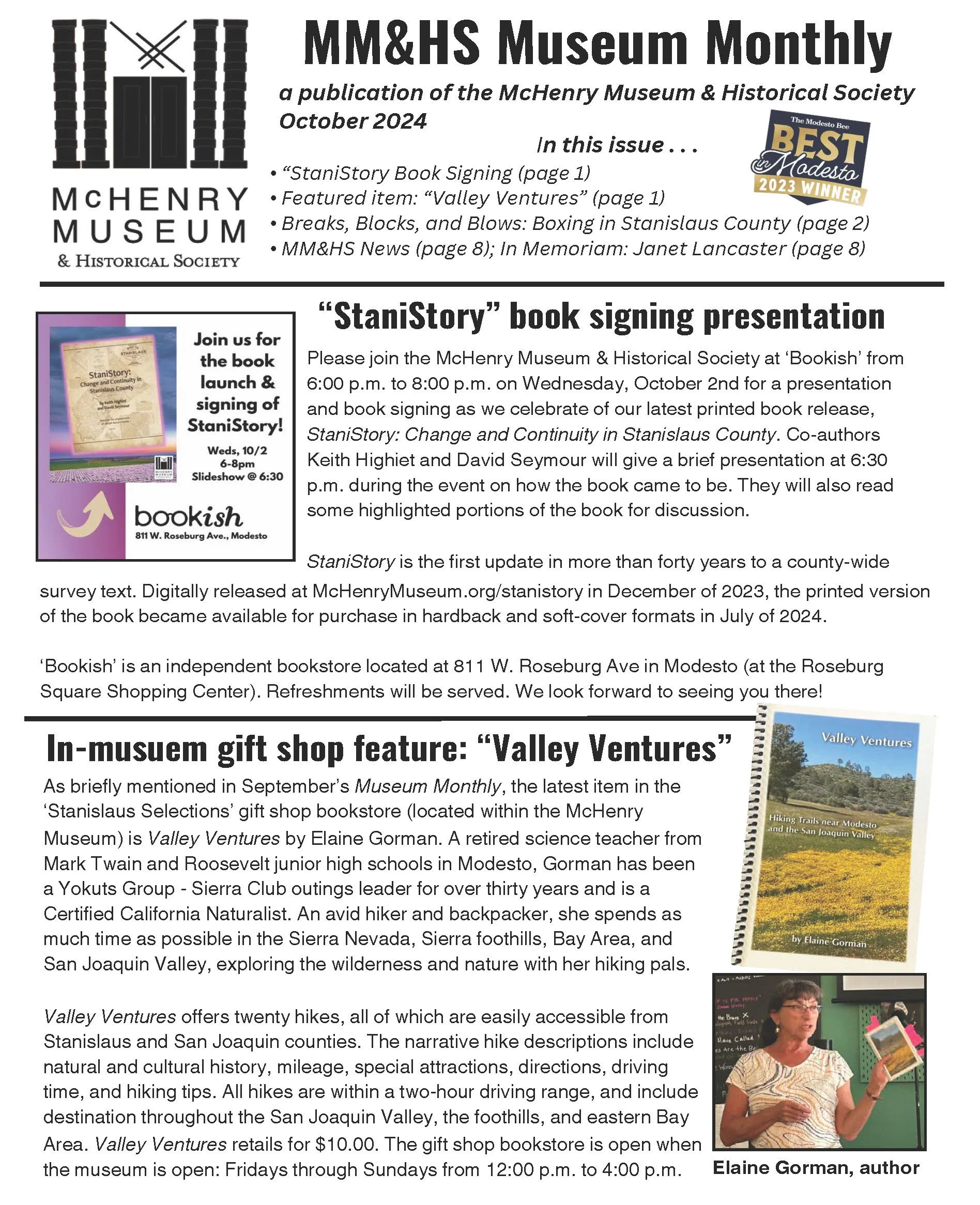 Museum Monthly 2020-Present — McHenry Museum & Historical Society