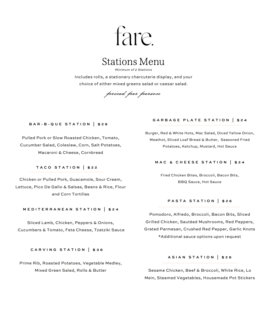 Fare Catering
