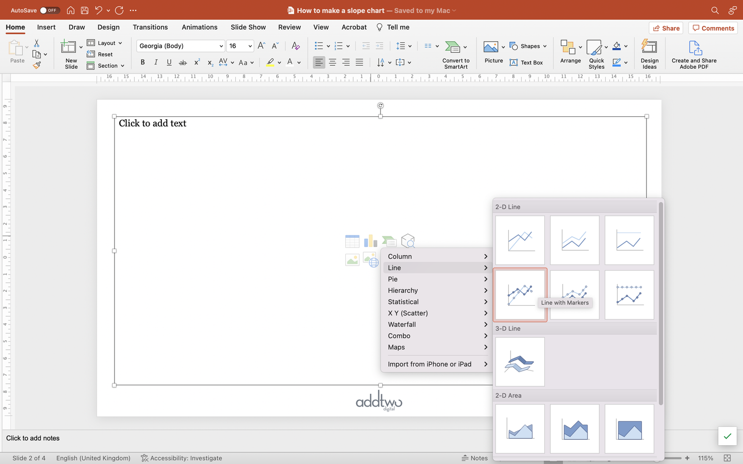 Slope charts — AddTwo