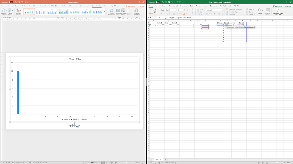 Waffle charts (multiple series) — AddTwo