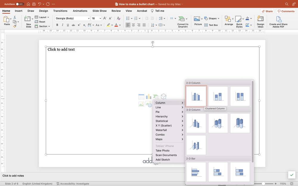 Bullet chart — AddTwo