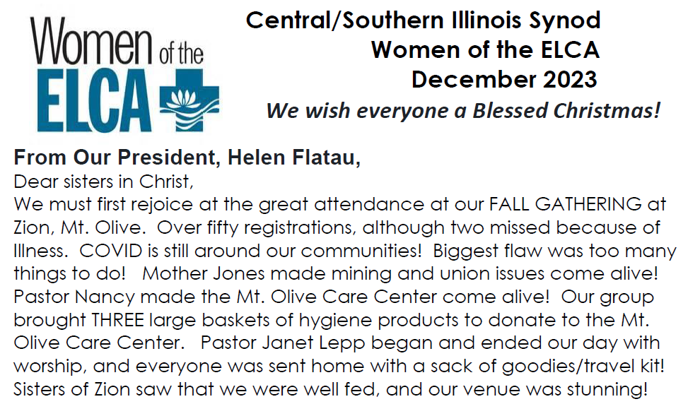 Illinois Women of the ELCA