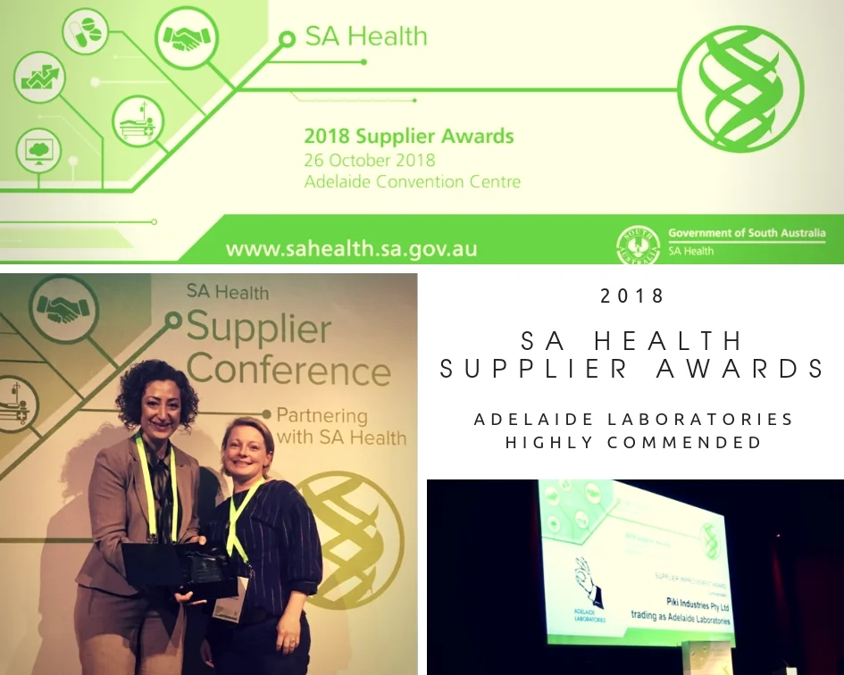 2018 SA Health Supplier Awards — ADELAIDE LABORATORIES