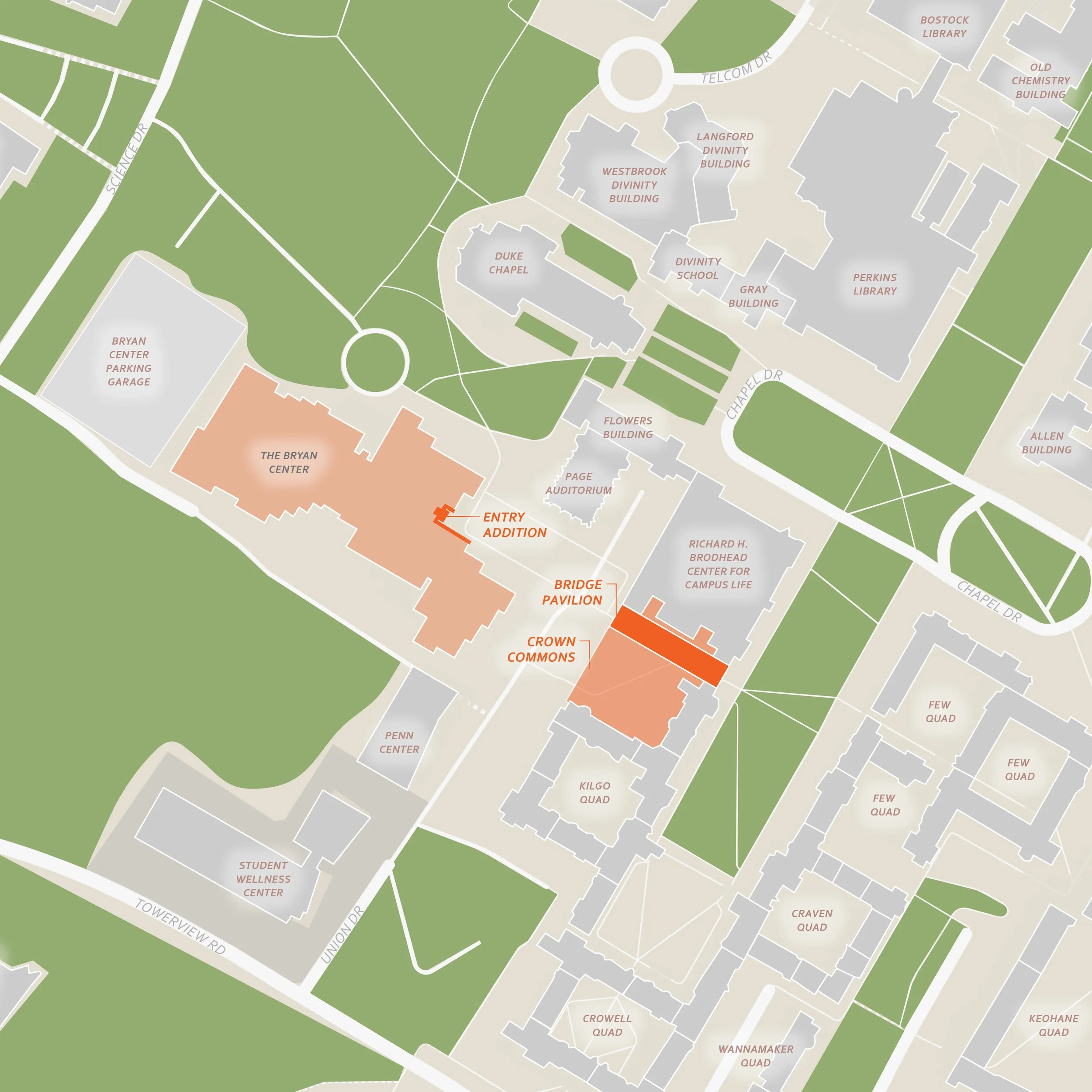 Duke Central Campus Map