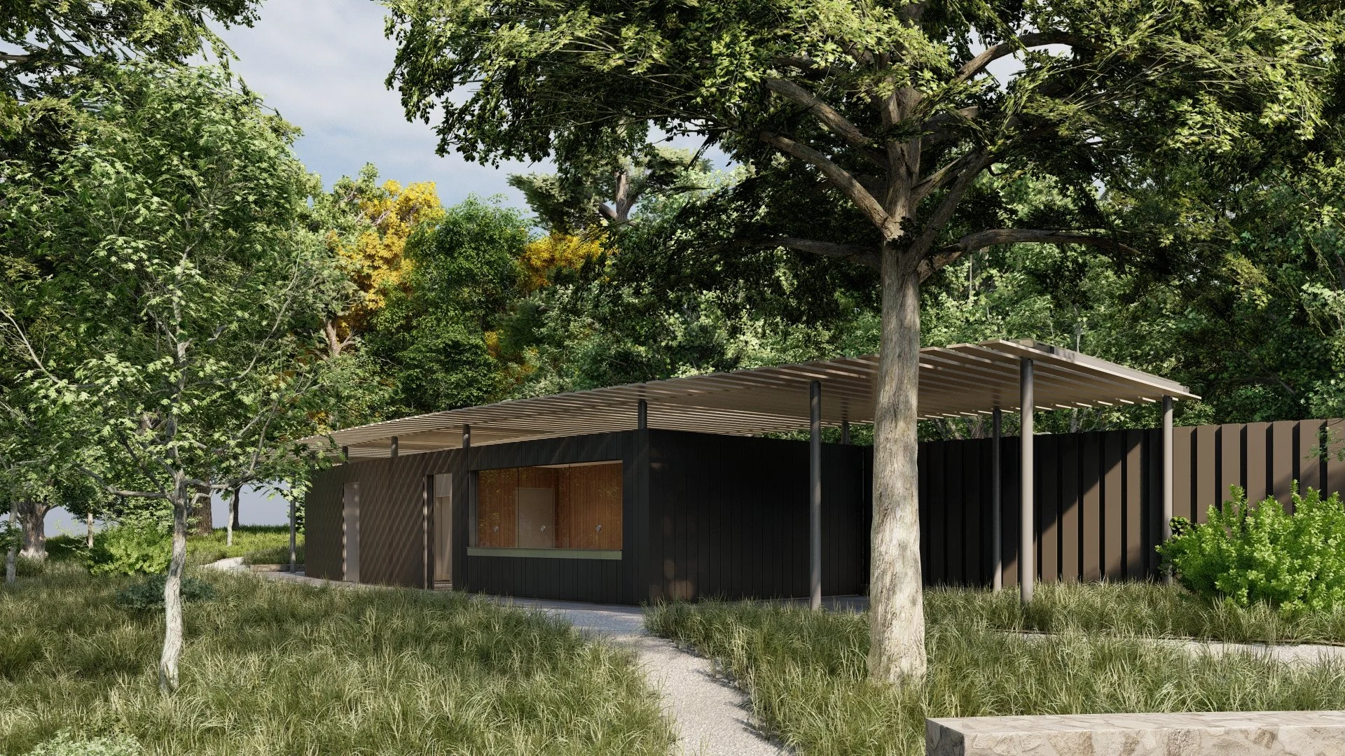 Reid Architecture UNC Chapel Hill Forest Theatre Campus Pavilions — REID