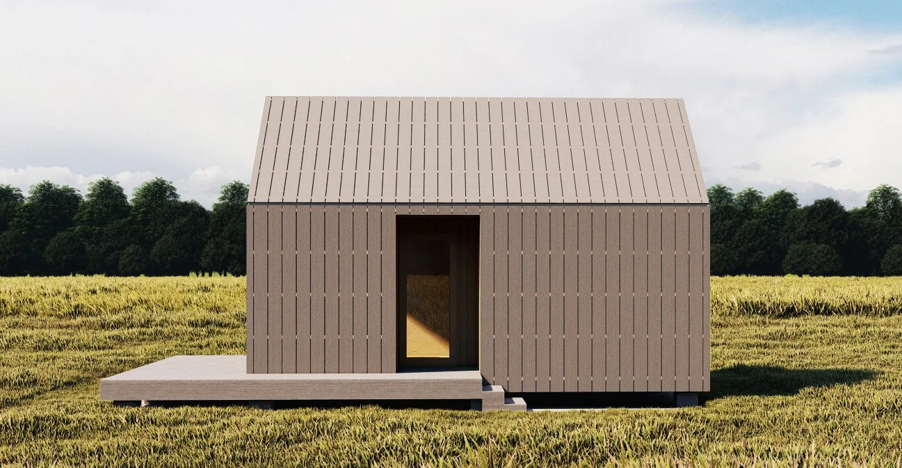 CLT Cabins Prefab Cabins Menokin Foundation REID architecture Reid ...