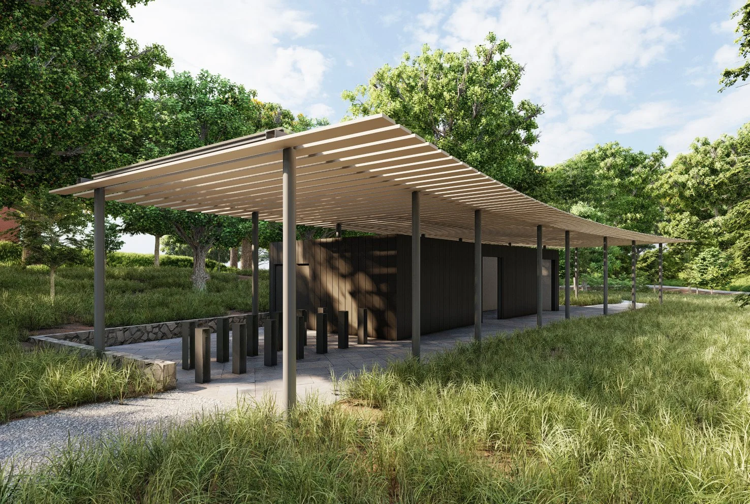 Reid Architecture UNC Chapel Hill Forest Theatre Campus Pavilions — REID