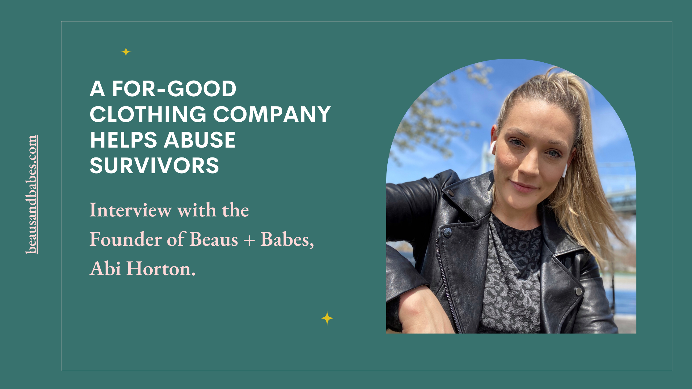 A For-Good Clothing Company Helps Abuse Survivors: Interview with ...