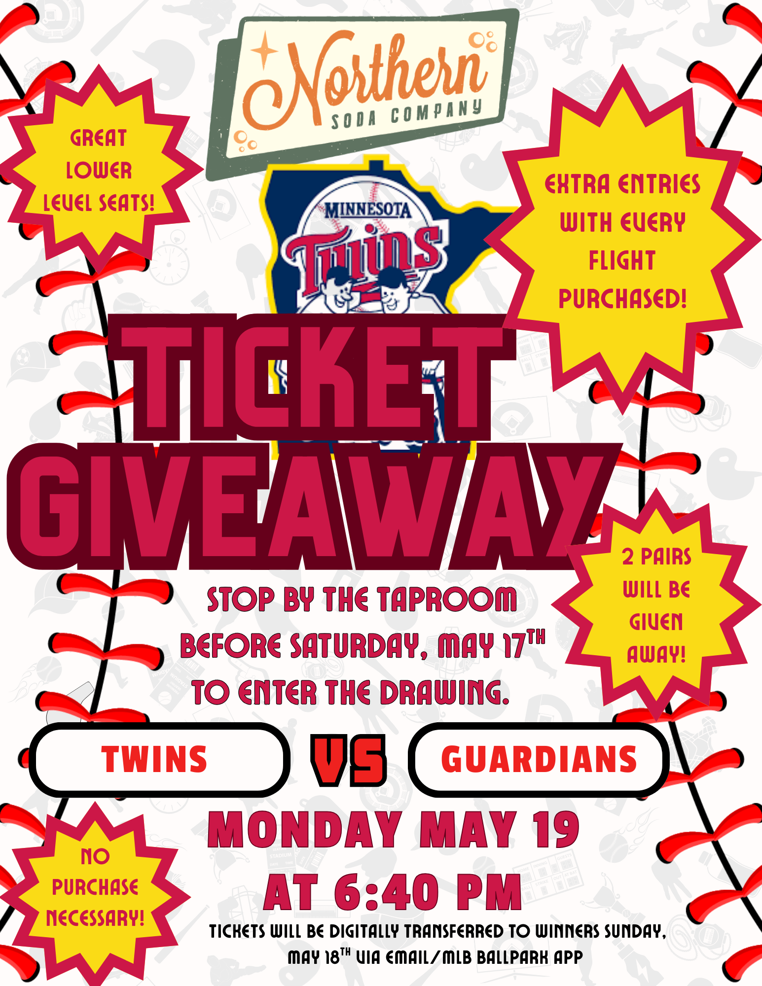 Twins Ticket Giveaway!!! — Northern Soda Company
