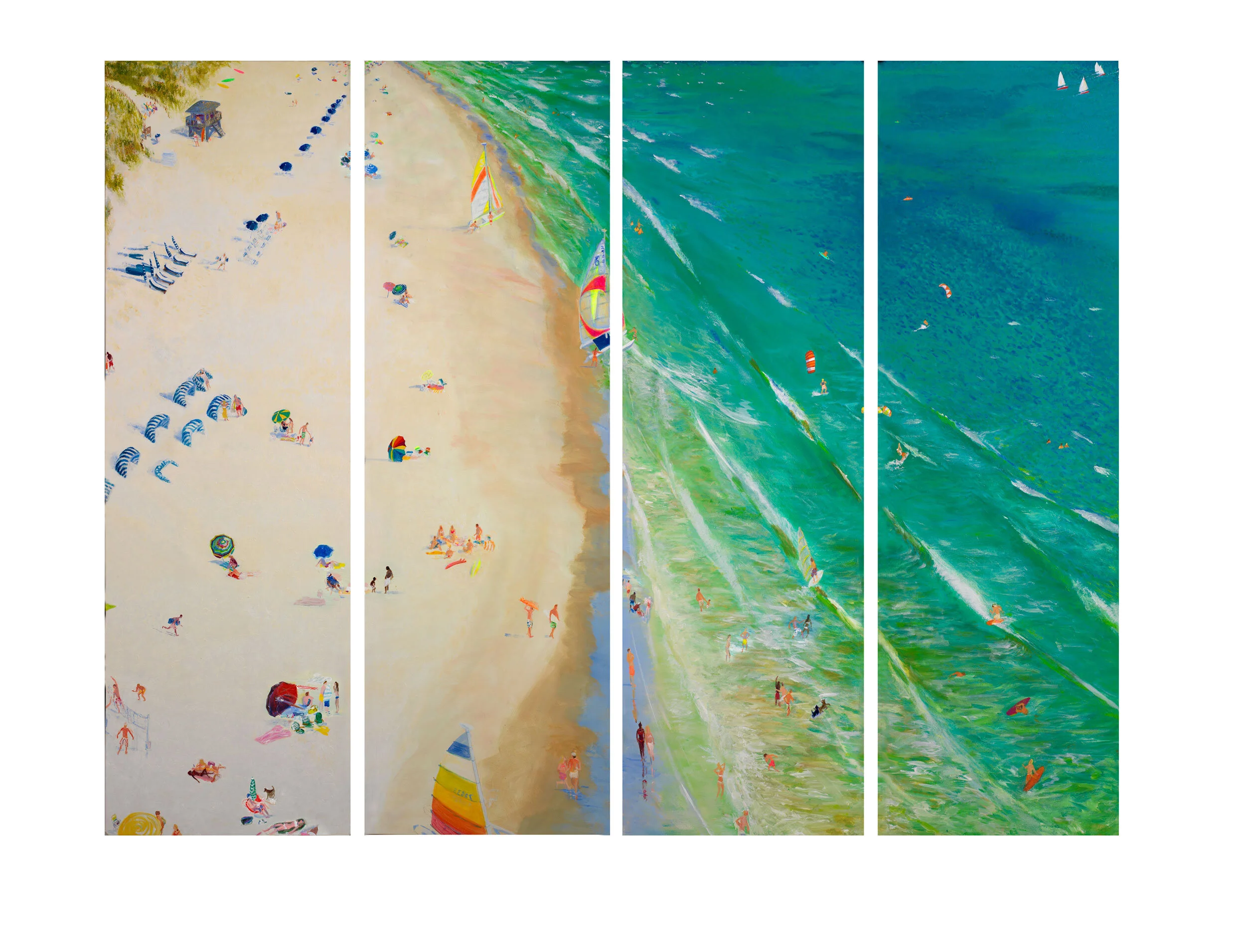 paintings by joe davis contemporary coastal beach — Joe Davis artist
