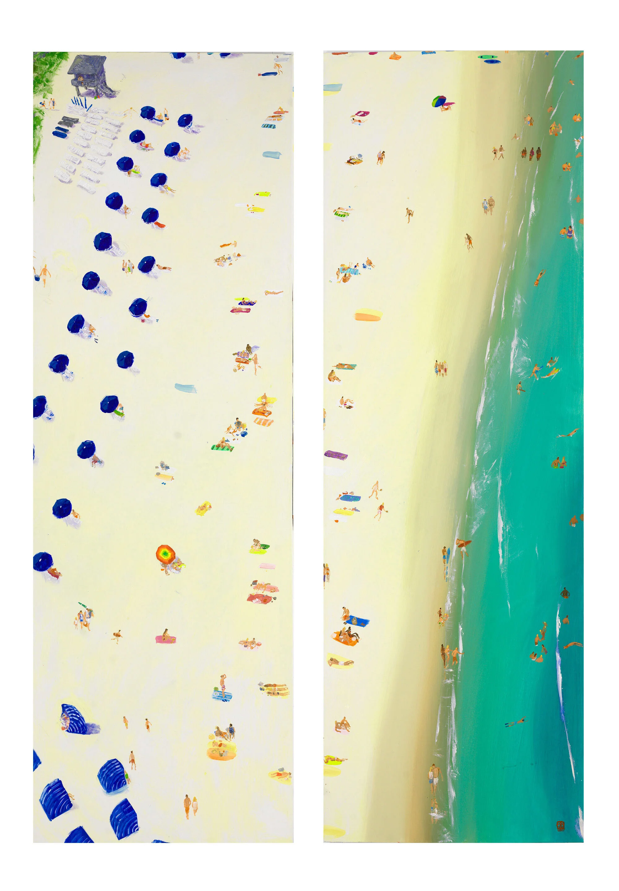 paintings by joe davis contemporary coastal beach — Joe Davis artist