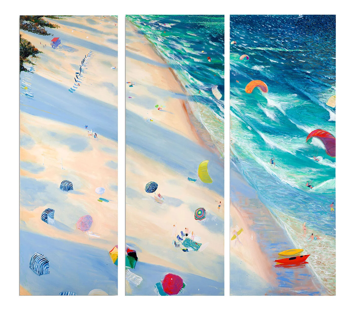 paintings by joe davis contemporary coastal beach — Joe Davis artist