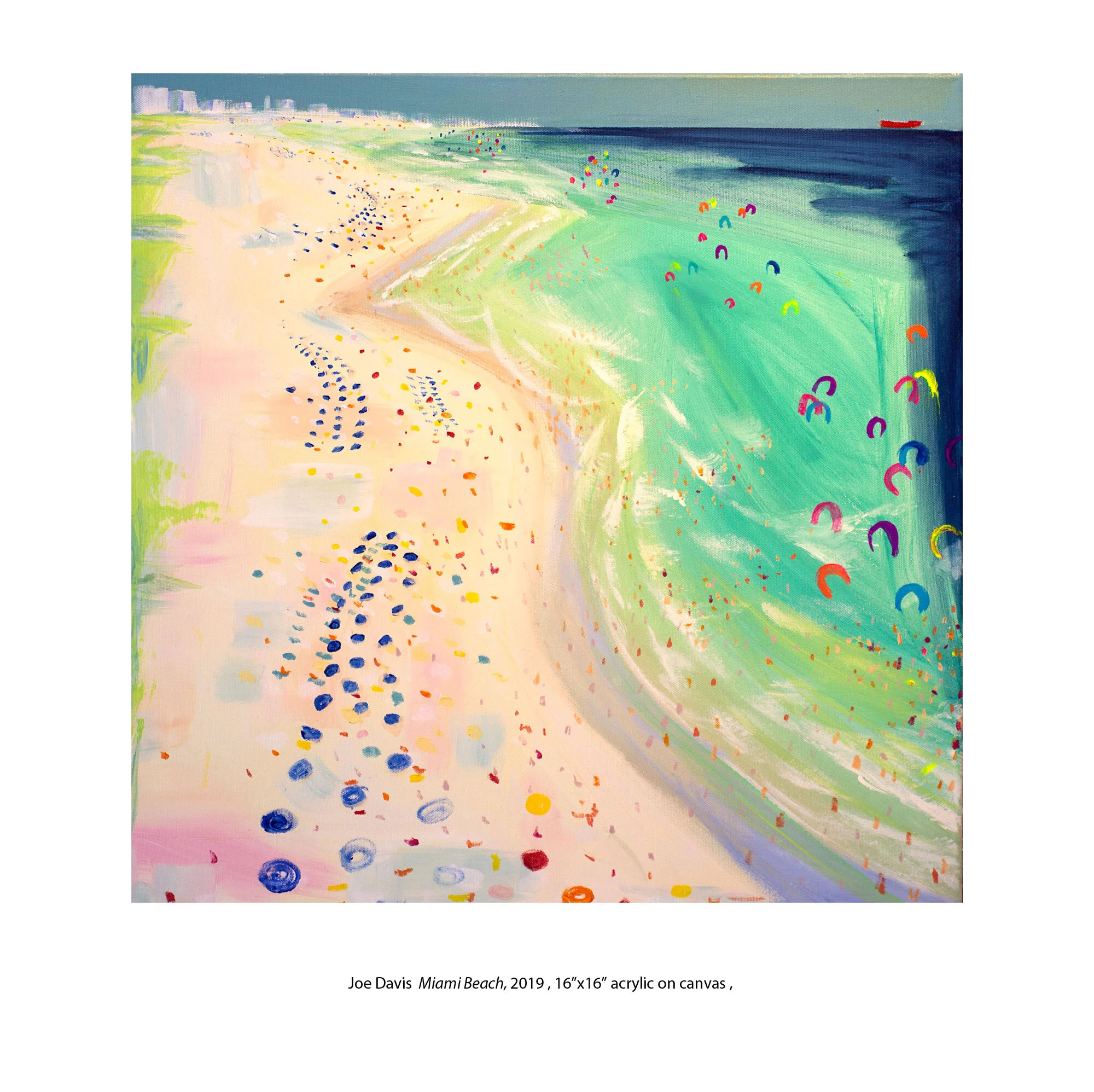paintings by joe davis contemporary coastal beach — Joe Davis artist