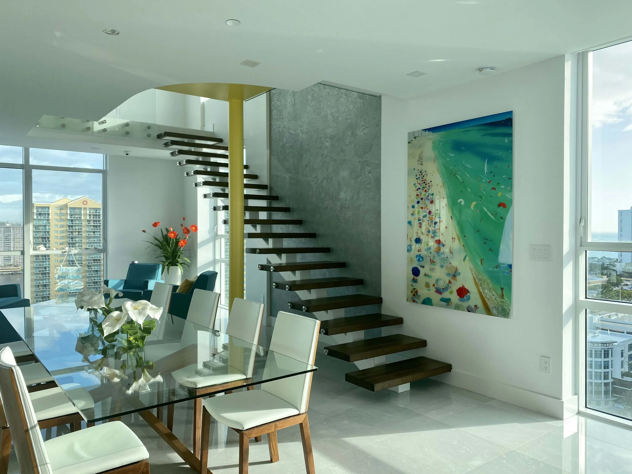 paintings by joe davis contemporary coastal beach abstracts ...