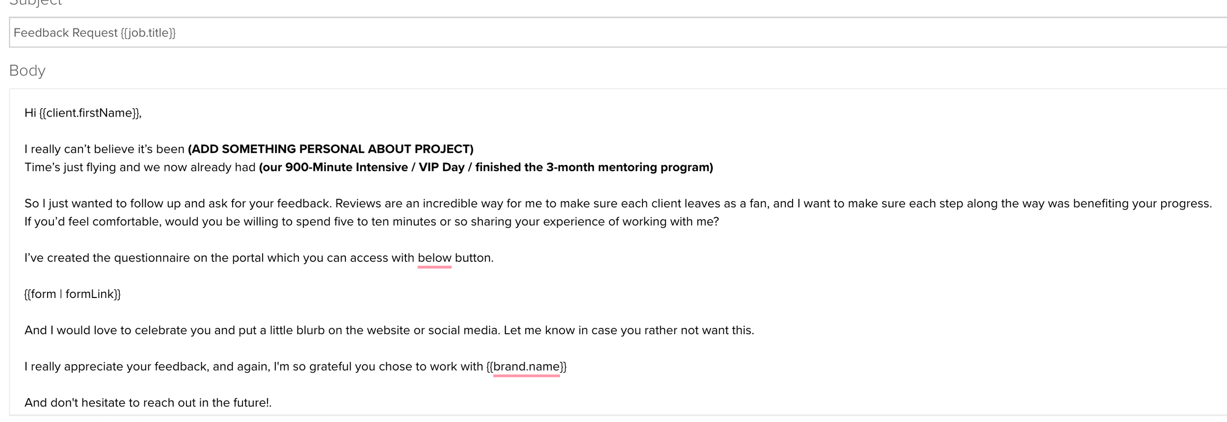 Dubsado for Designers: How to offboard clients