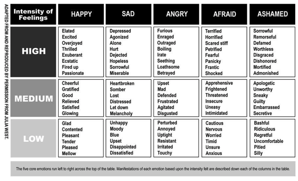 Emotional health is experiencing the full spectrum of emotions in a ...