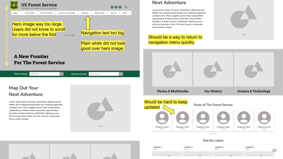 Forest Service UI Redesign — Grant Ertl's Portfolio