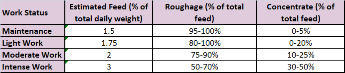 Equestrian Spirit - Feeding Your Horse (Part 2): Calculating Feeding ...