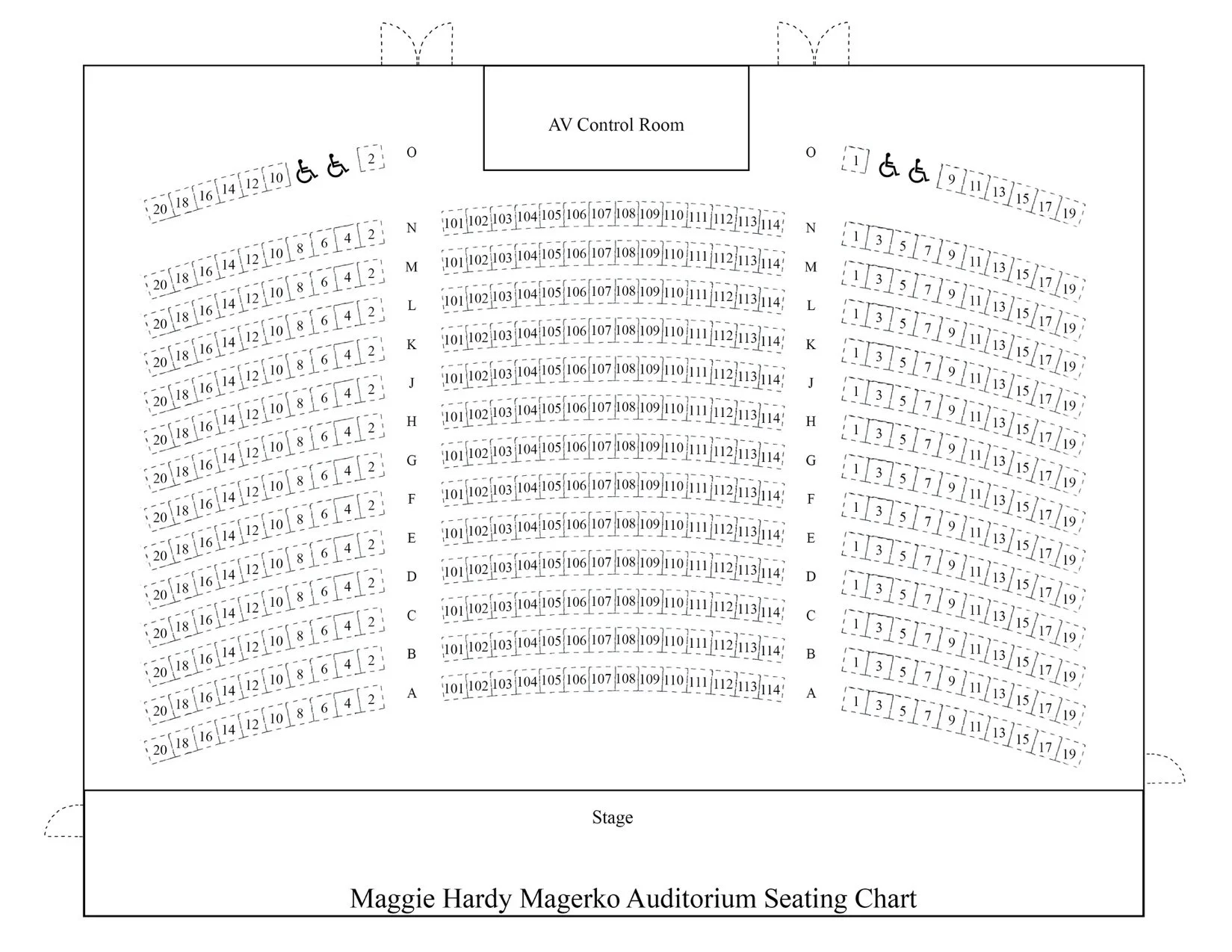 Season End Gala Seating Chart — Vaganova Academy of Brownsville