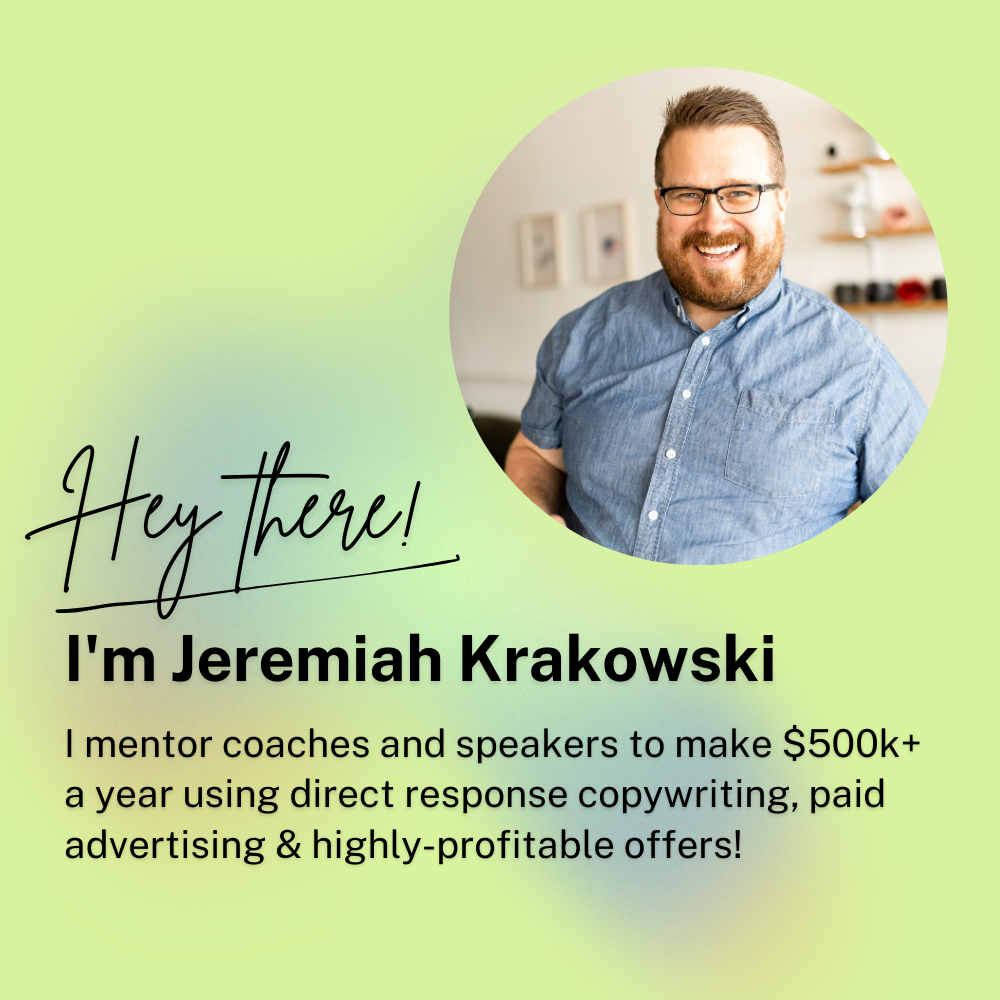 Jeremiah Krakowski | Grow Your Coaching or Course business