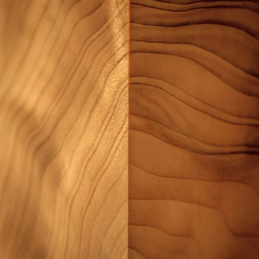 Cedar Slab Wall Art — Bittiker Architecture