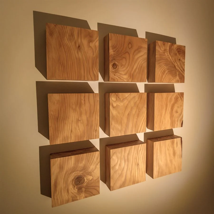 Cedar Slab Wall Art — Bittiker Architecture
