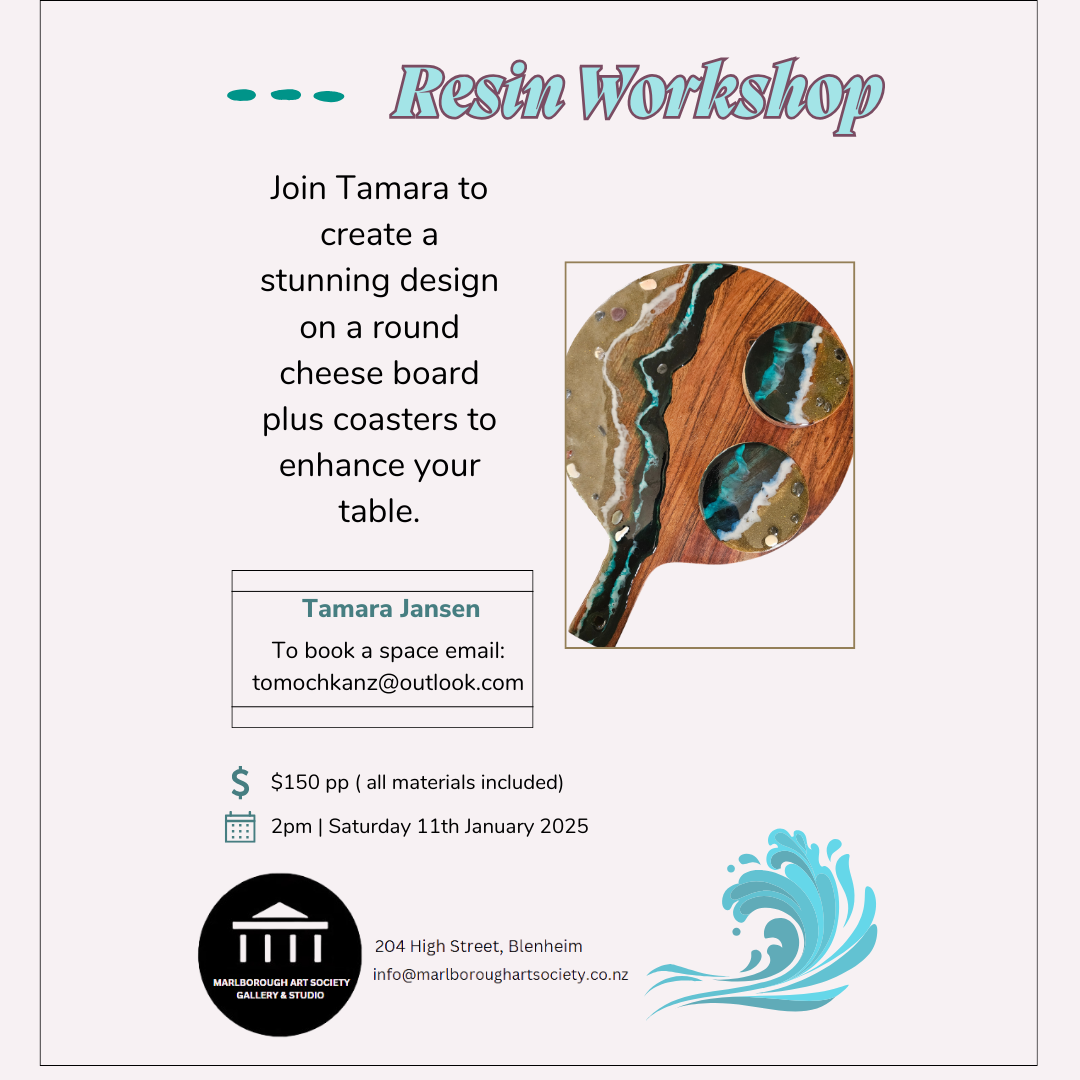 Resin Workshop — Marlborough Art Society Gallery & Studio