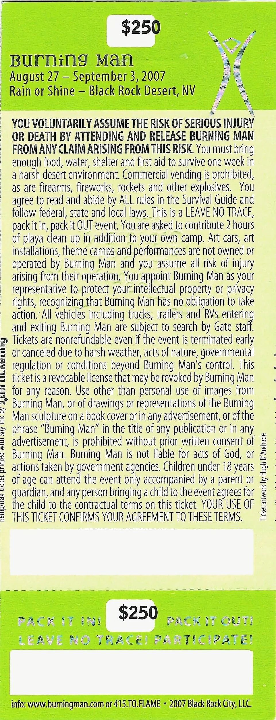 The Art & History of Burning Man Tickets and Entry Fees — Trippingly