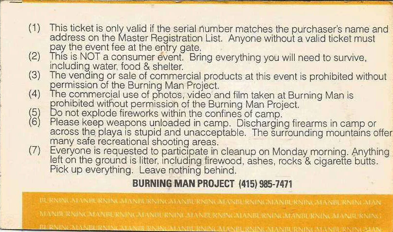The Art & History of Burning Man Tickets and Entry Fees — Trippingly