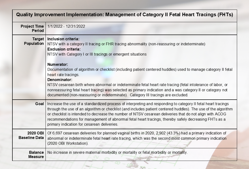 Non Reassuring Fetal Heart Rate